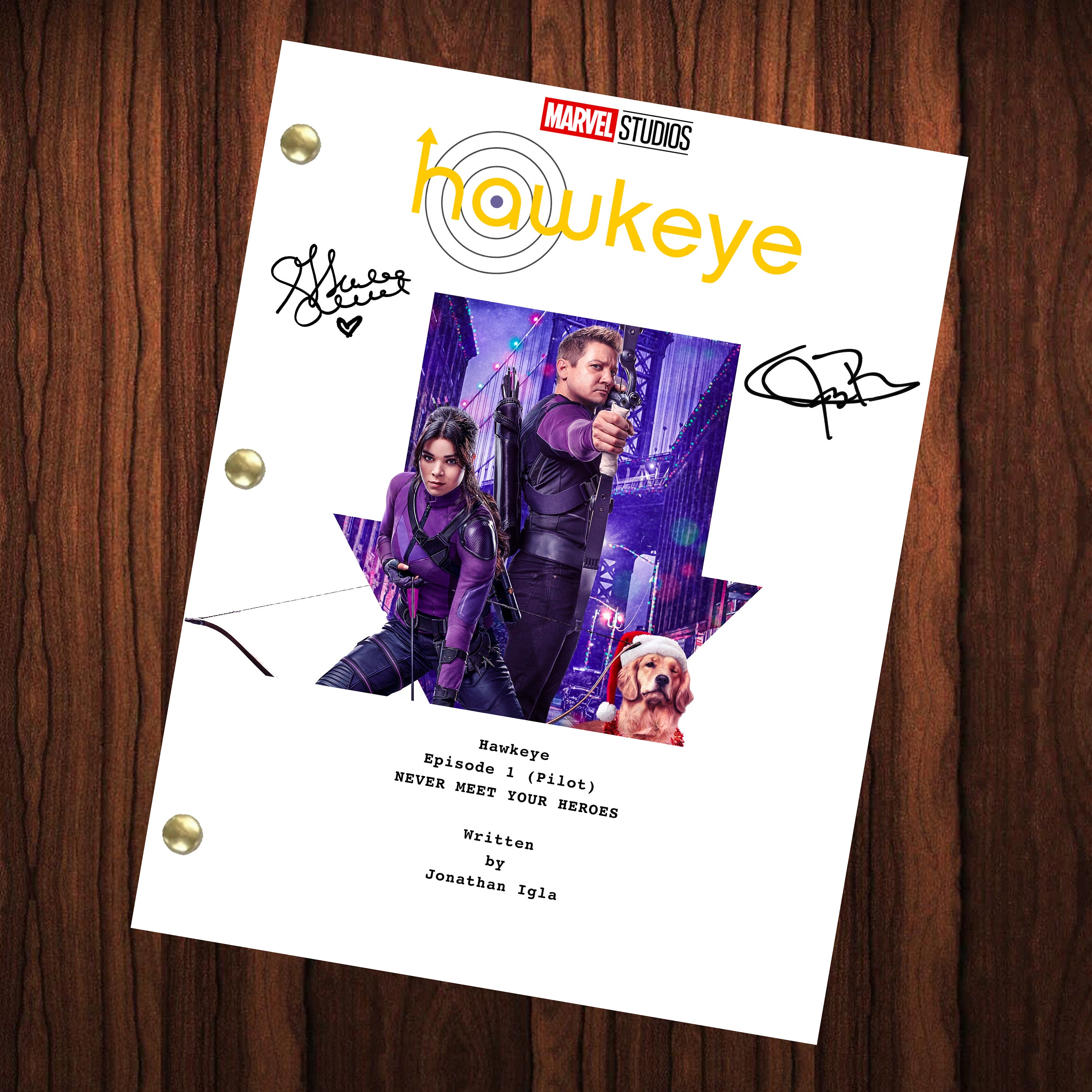 WandaVision Autographed Signed Script Transcript Reprint Pilot Episode ...