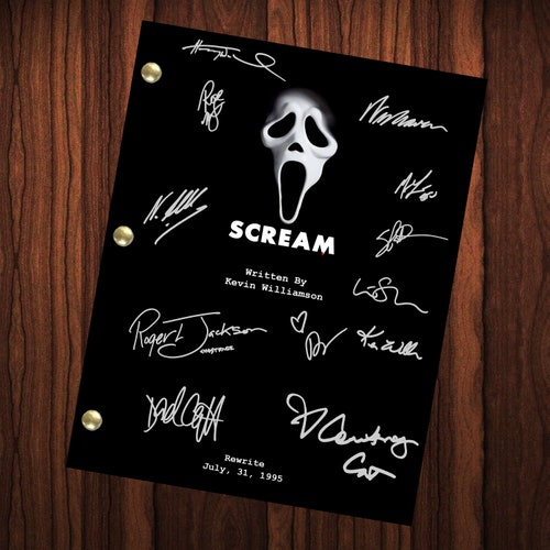 Scream Movie Signed Screenplay Autographed: Wes Craven - Etsy