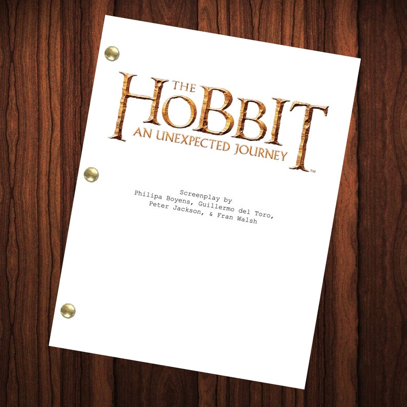 The Hobbit Movie Script Reprint Full Screenplay Full Script | Etsy