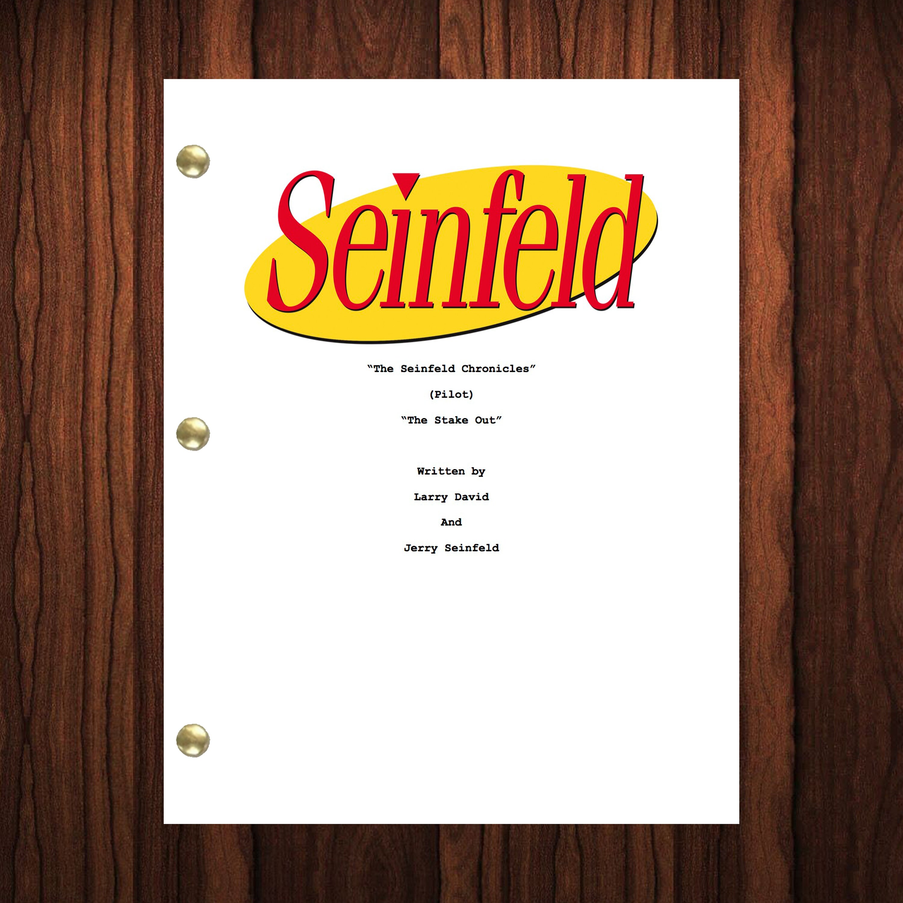 Seinfeld TV Show Script Pilot Episode Full Screenplay | Etsy