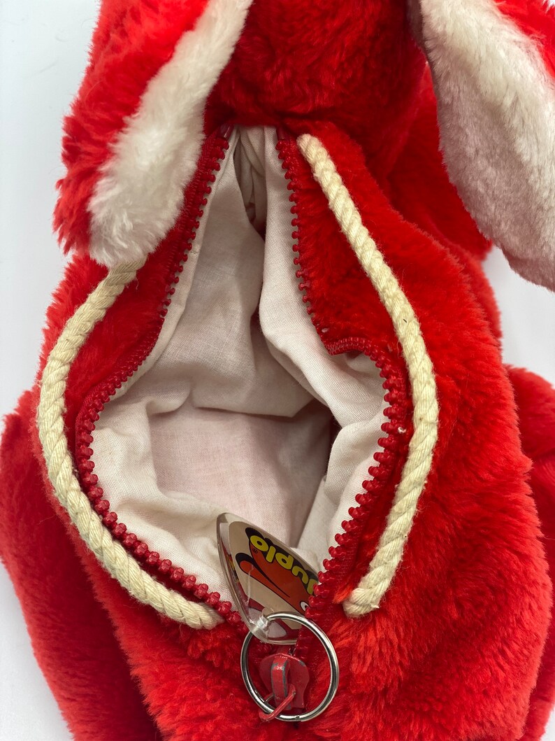 Vintage 1984 LEGO Duplo Red Rabbit Plush Zipper Carry/storage Bag - Etsy