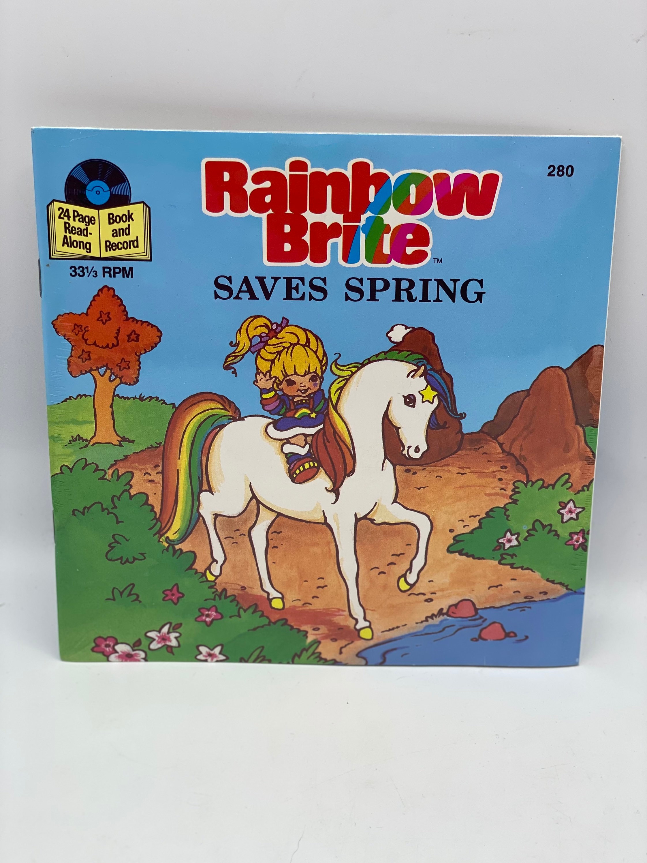 Vintage 80s Rainbow Brite Saves Spring Book & Record - Etsy