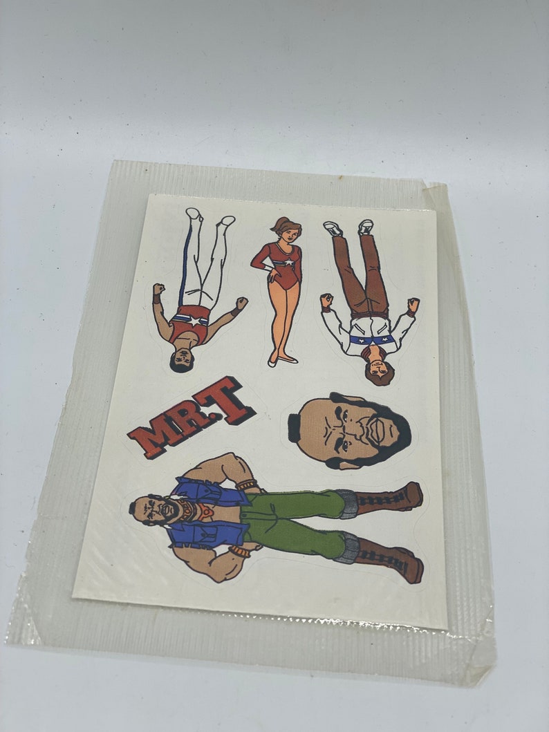 Vintage 1983 Mr. T Cereal Sticker Sheet - Etsy