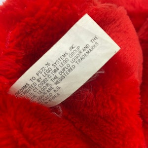 Vintage (1984) LEGO Duplo Red Rabbit Plush Zipper Carry/storage Bag - Etsy