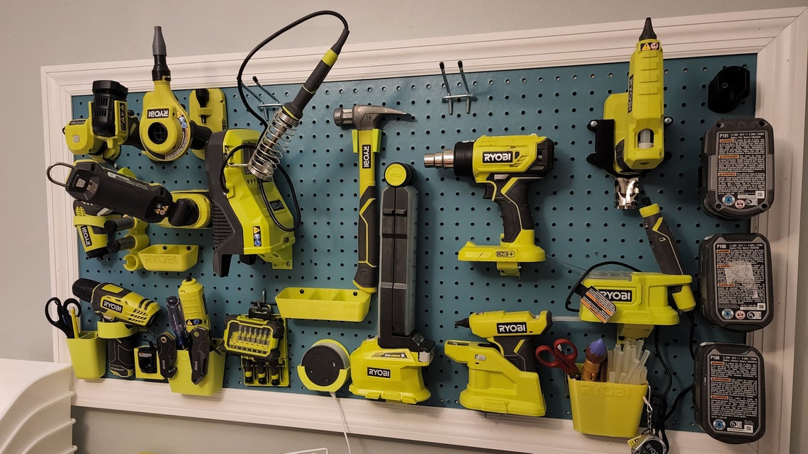 Regular Wall or Pegboard 3D Printed Tool Holder for Ryobi One - Etsy