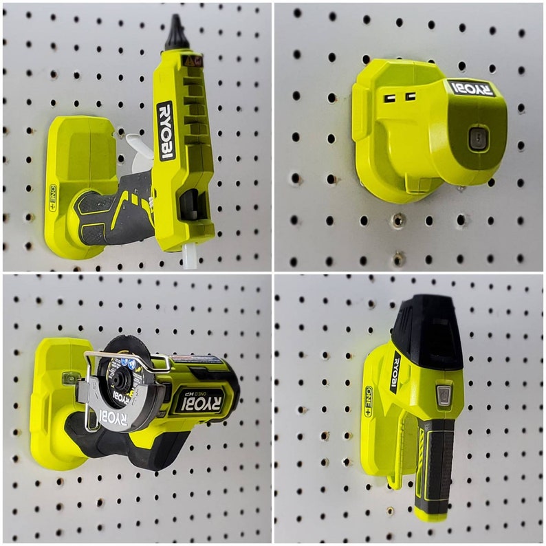Flat Mount 3D Printed Holder for Ryobi 18V One Tools to - Etsy