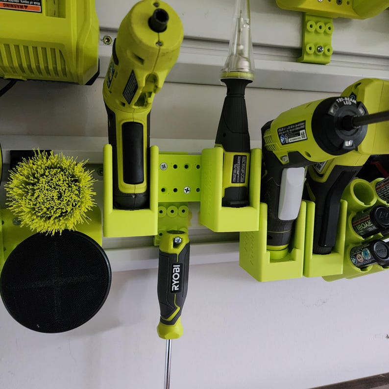 Slatwall Tool Holder for Ryobi 4V USB Lithium and Some Other Tek4 and ...