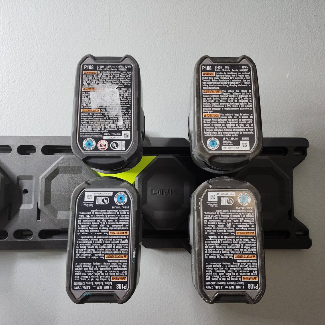 Dual 18V Battery Holder for Ryobi Link Storage System - Etsy