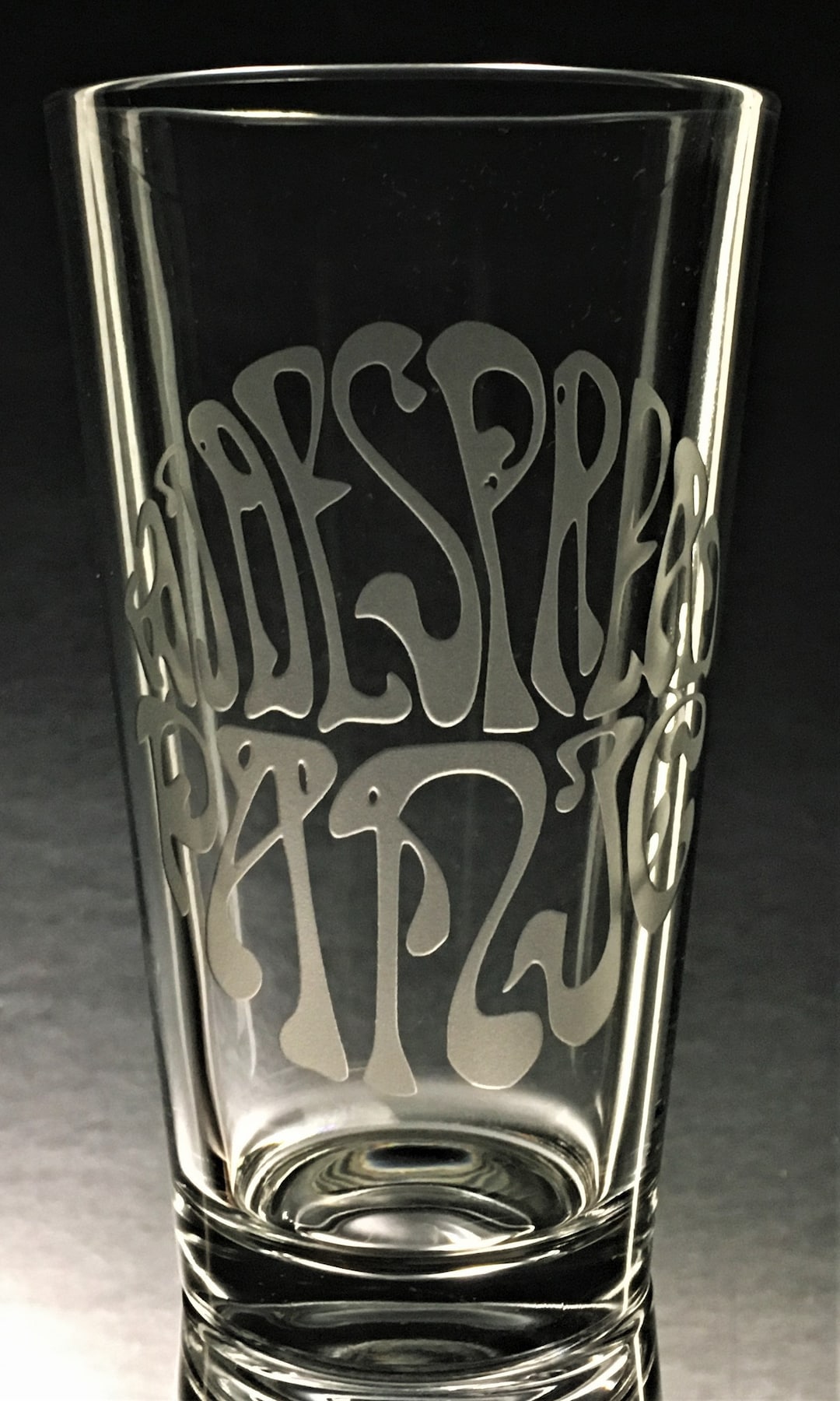 Sandblasted Widespread Logo 16oz.pint Glass - Etsy