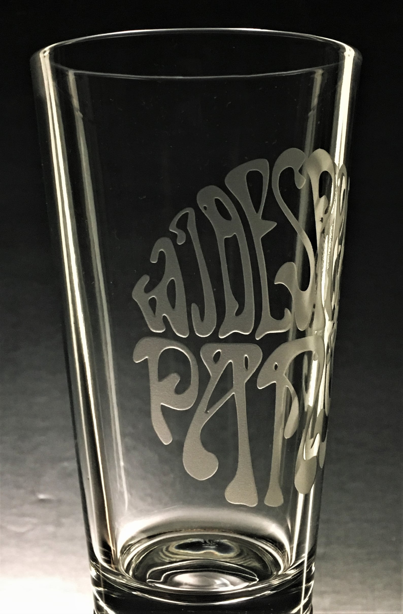 Sandblasted Widespread Logo 16oz.pint Glass - Etsy UK