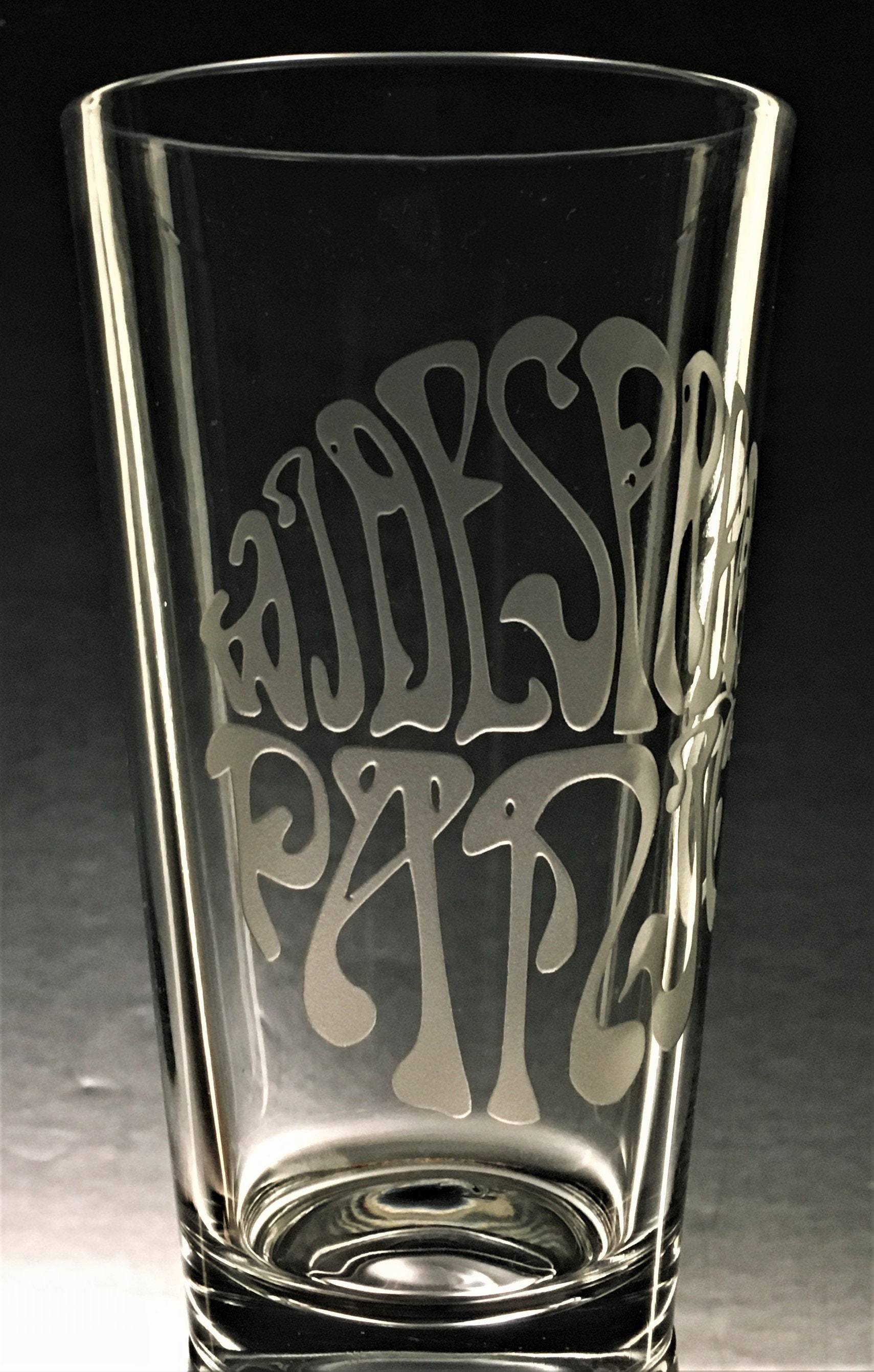 Sandblasted Widespread Logo 16oz.pint Glass - Etsy UK
