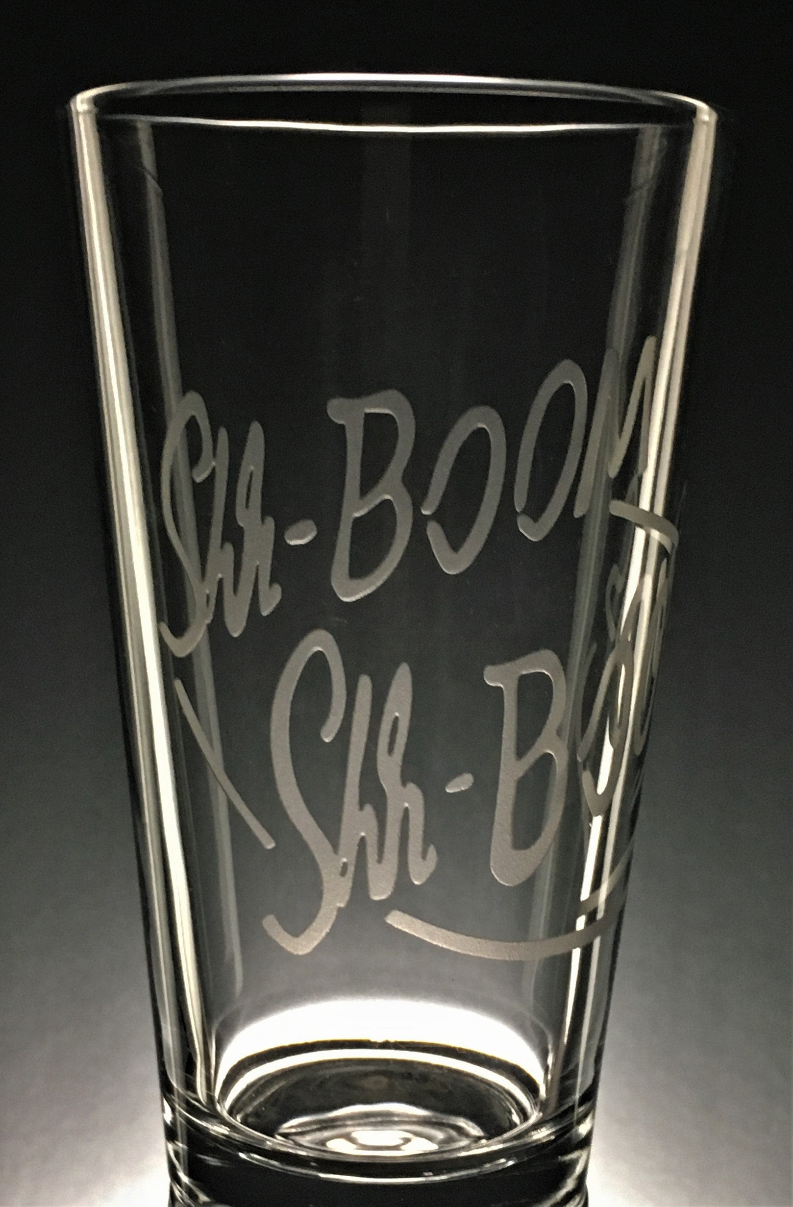 Shh Boom-shh Booms East Bound and Down Sandblasted 16oz.pint - Etsy