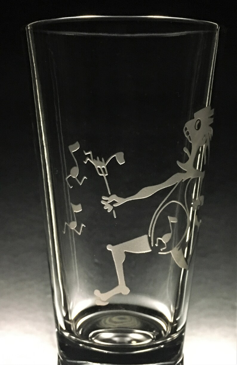 Sandblasted Widespread Panic Note Eater 16oz.pint Glass | Etsy