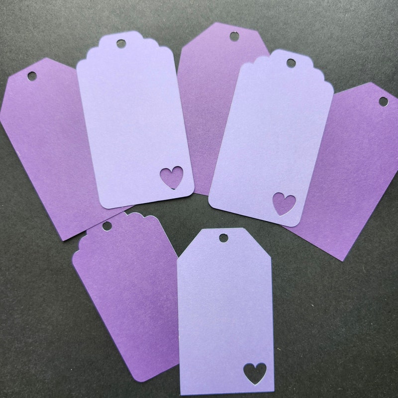 Purple Tags - Etsy