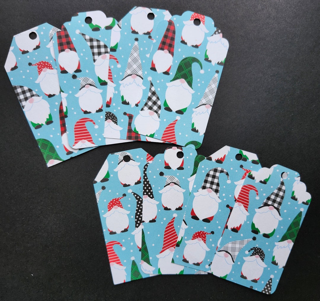 Christmas Gnome Gift Tags - Etsy