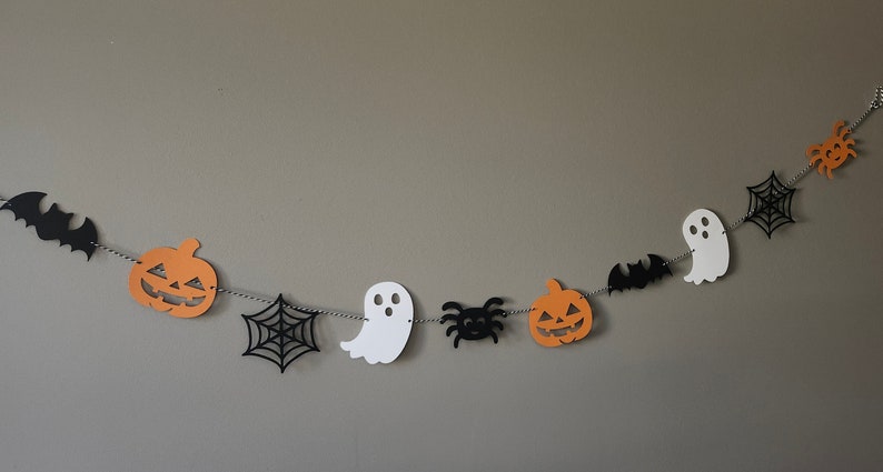 Halloween Paper Garland/ Shape and Length Options - Etsy