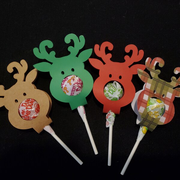 Tootsie Pop Reindeer Cutout - Etsy