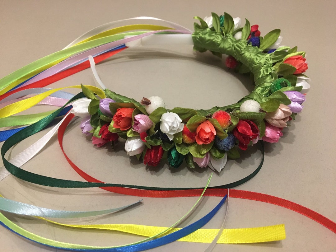 Vinok Ukrainian Flower girl crown Flower crown Baby headband Flower ...