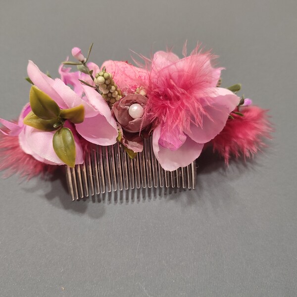 Orchid Hair Comb - Etsy