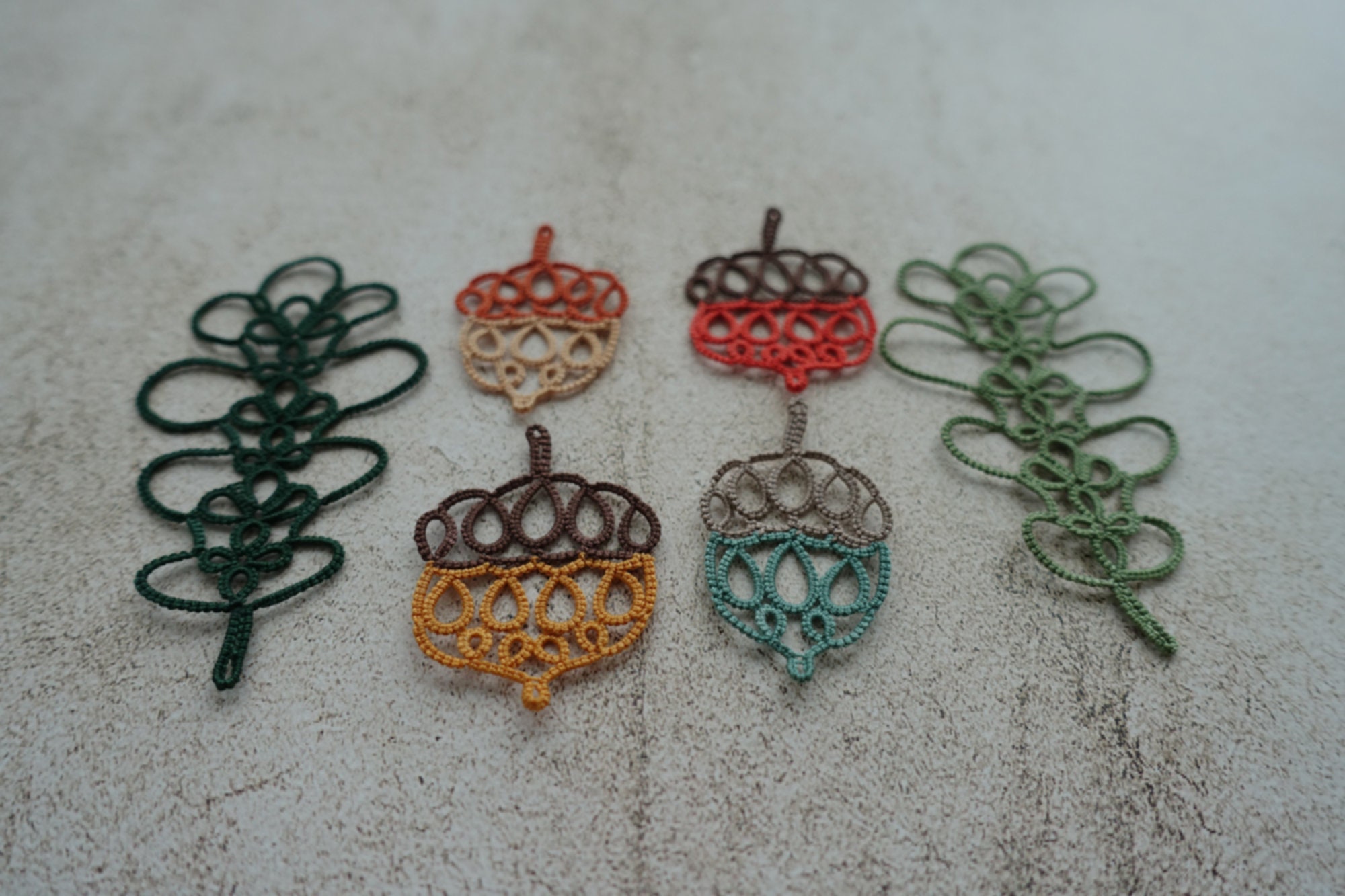Acorn & Oak Leaf Tatting Pattern | Etsy