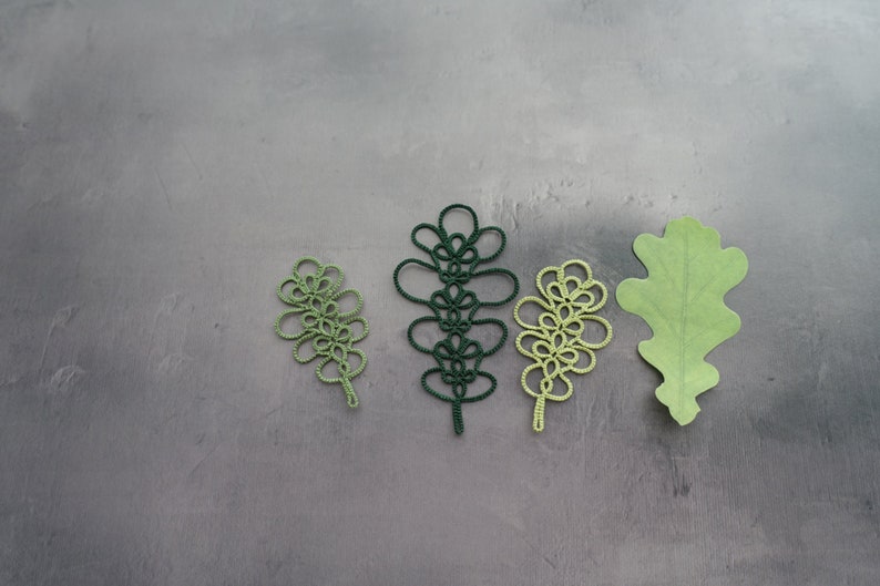 Acorn & Oak Leaf Tatting Pattern | Etsy