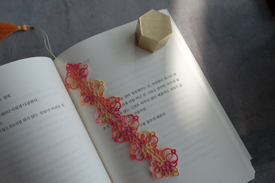 Hannah-l Bookmark Tatting Pattern - Etsy