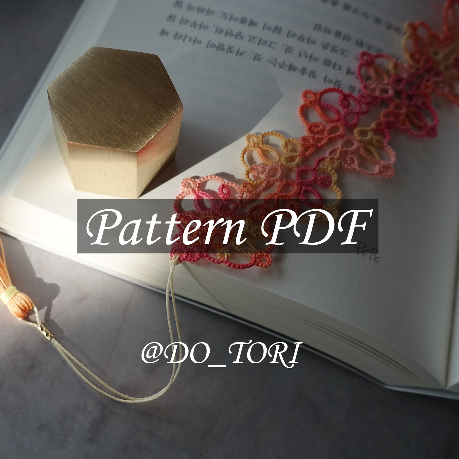 Hannah-l Bookmark Tatting Pattern | Etsy