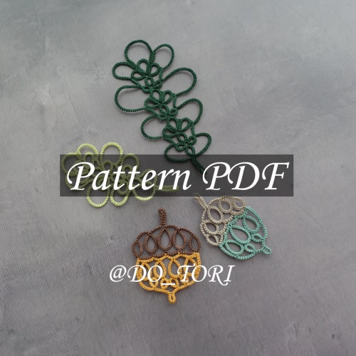 Tatting Pattern small Maple Leaf PDF Instant - Etsy Canada