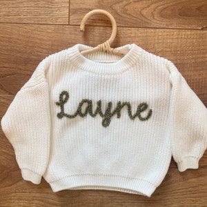 Custom Hand Embroidered Baby Sweaters - Etsy Canada