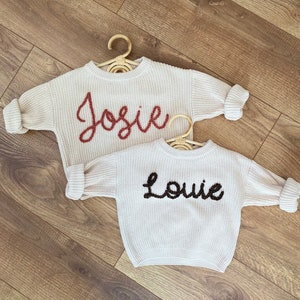 Custom Hand Embroidered Baby Sweaters - Etsy