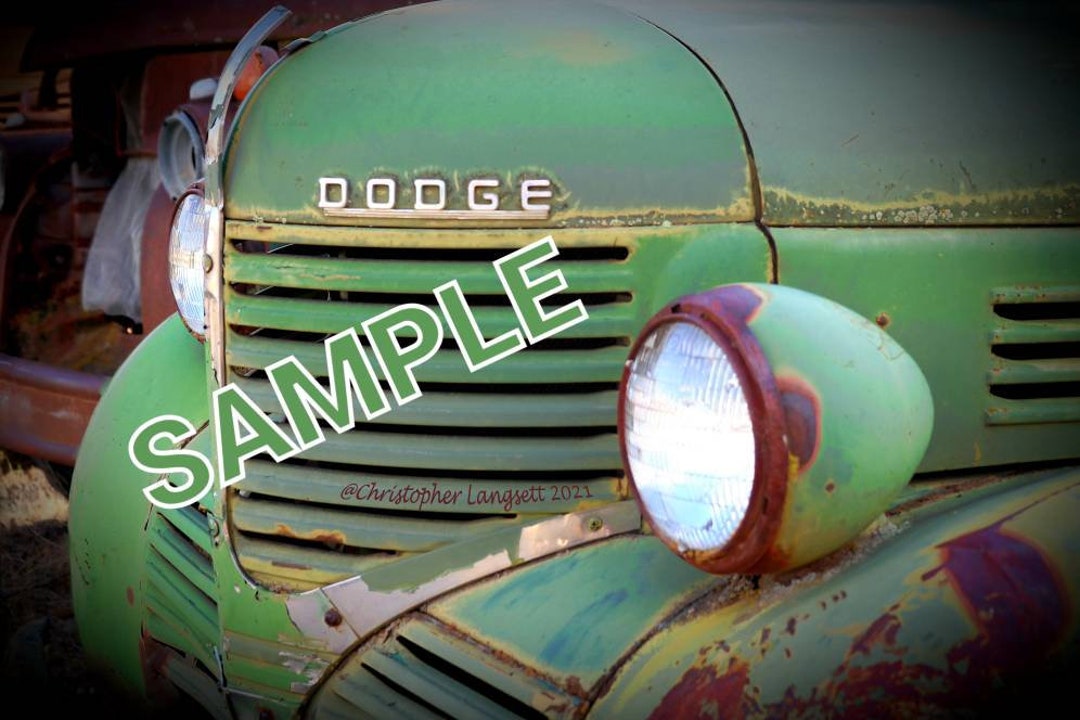 Vintage 1939 Dodge Truck Rusting in Peace PRINT - Etsy