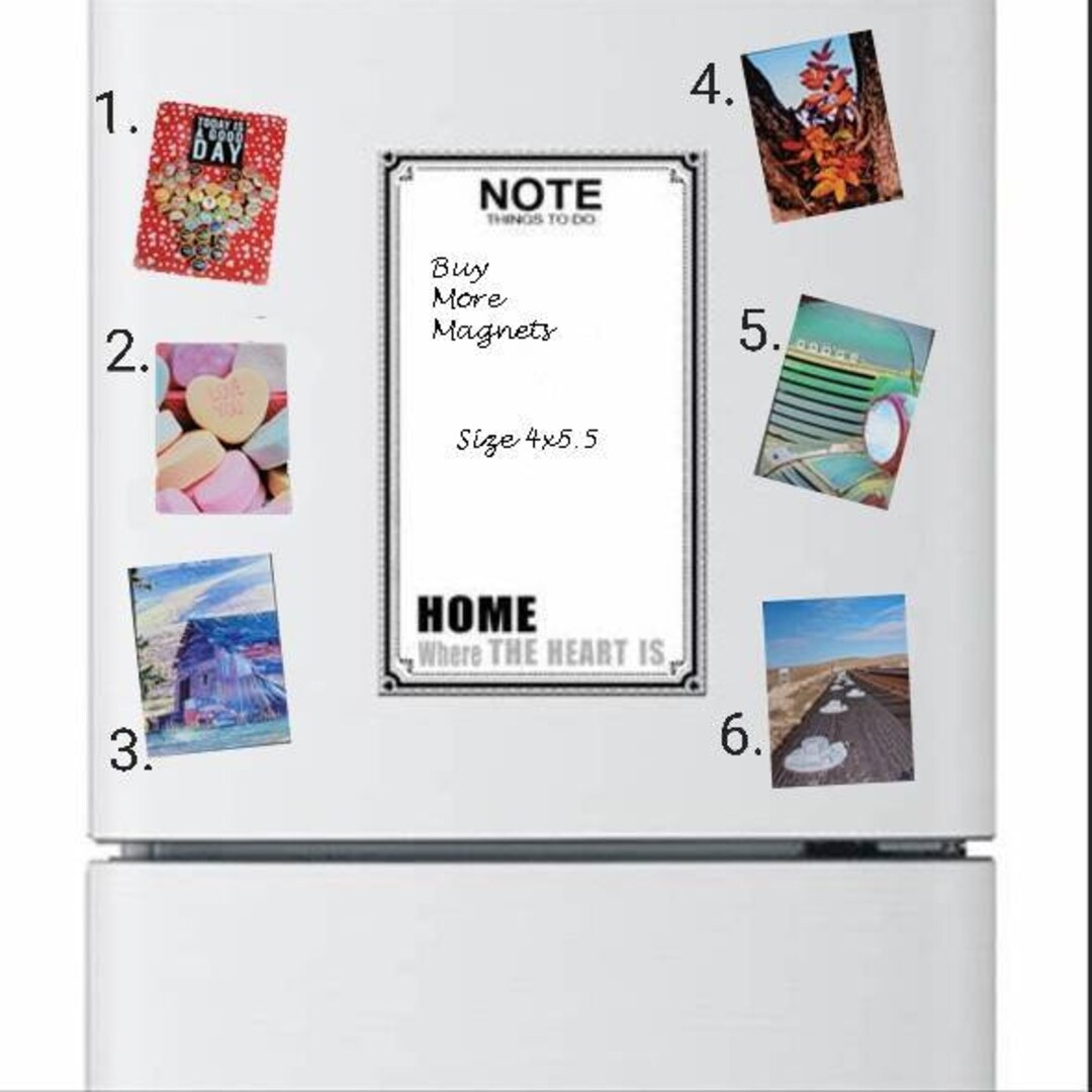 Refrigerator Magnets 4x5.5 Inches. There Are 6 Styles Available at This ...