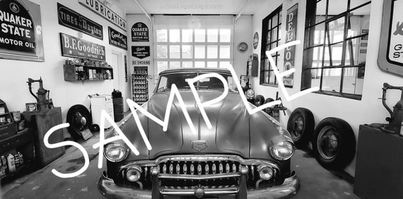 8x10 Flashback Classic Car Garage 1949 Buick Helper Utah - Etsy