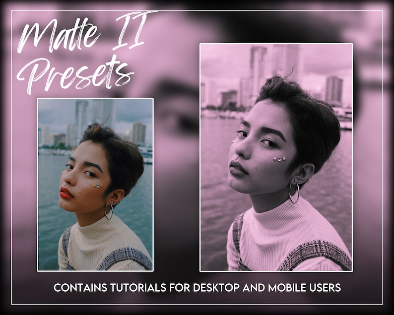 Matte Lightroom Presets, Mobile and Desktop, Dual Tone (DNG & XMP Files ...