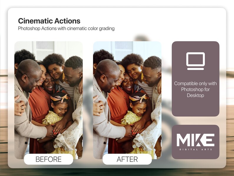 Cinematic Photoshop Actions, Horror Photo Edit (12 Actions) - Etsy