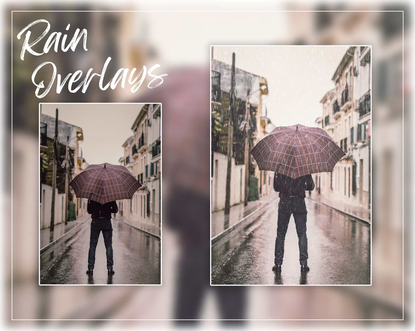 50 Rain Overlays Realistic Rain Rainfall Rain Photo - Etsy