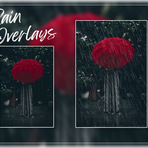 50 Rain Overlays | Realistic Rain, Rainfall, Rain Photo Overlays ...