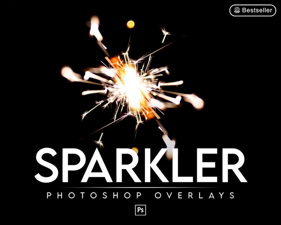 200 Sparkler Overlays, New Years Eve Spark Light Overlay, Bokeh ...