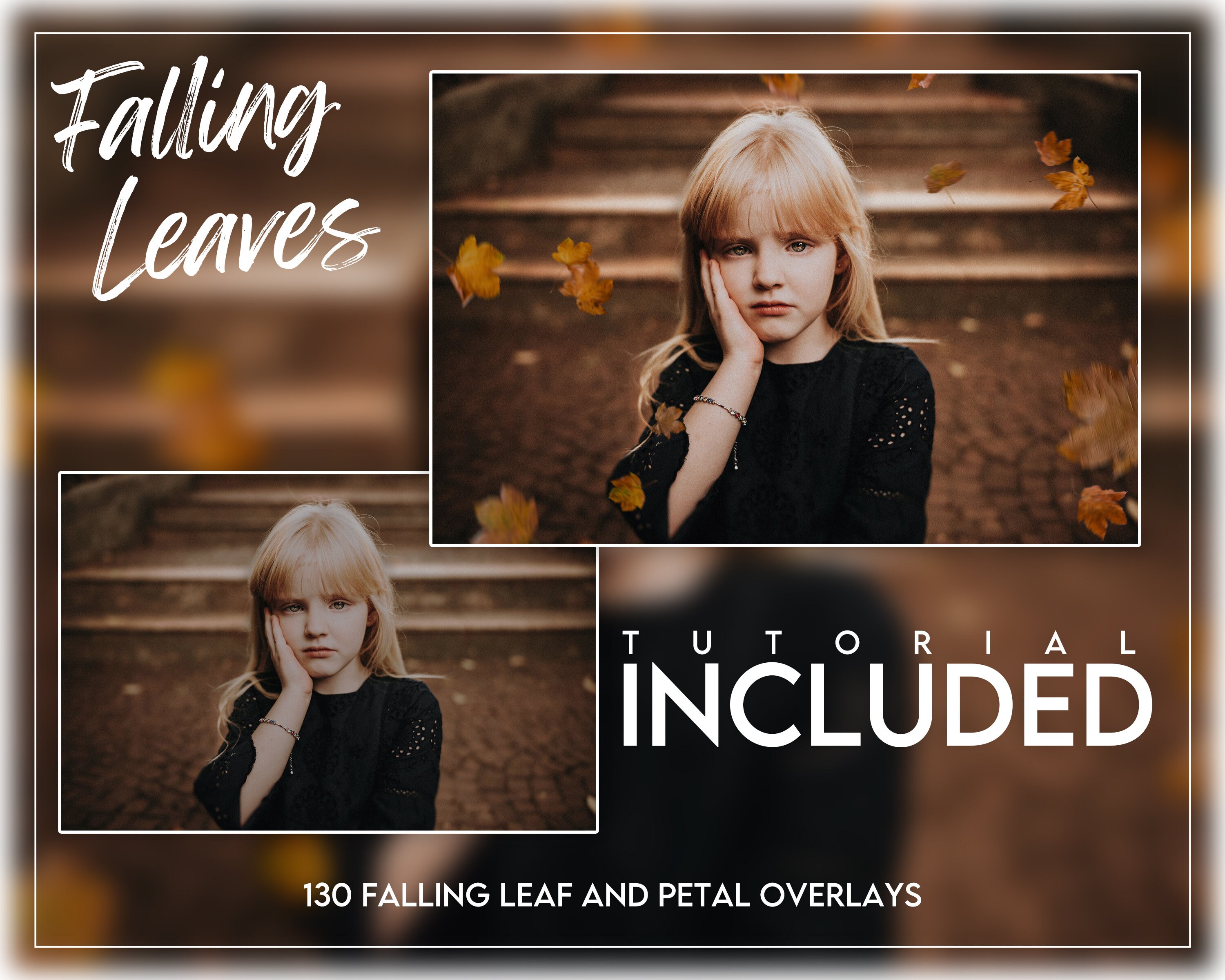 130 Falling Leaves Photo Overlays Fall Overlays Autumn - Etsy