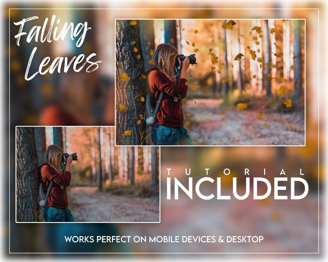130 Falling Leaves Photo Overlays Fall Overlays Autumn - Etsy