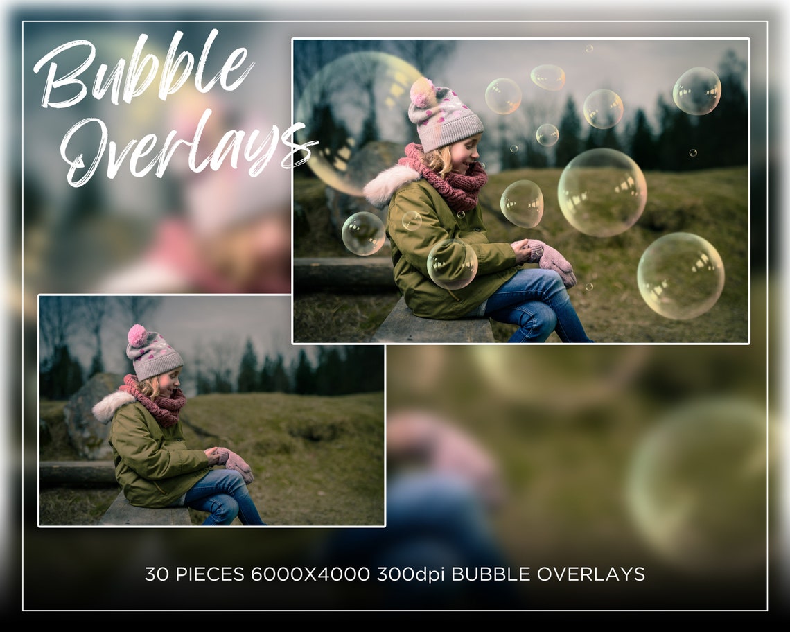 Real Soap Bubble Overlays, Bubble Overlays, Floating Bubbles, Soap ...