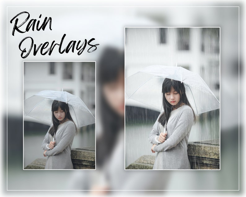 50 Rain Overlays Realistic Rain Rainfall Rain Photo - Etsy