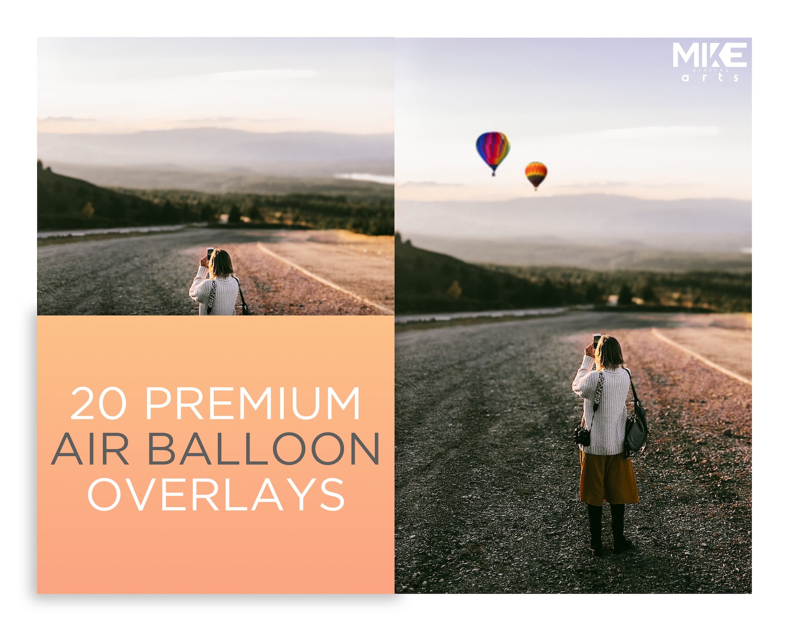 20 HOT AIR BALLOON Photoshop Overlays Balloon Overlays Sky - Etsy