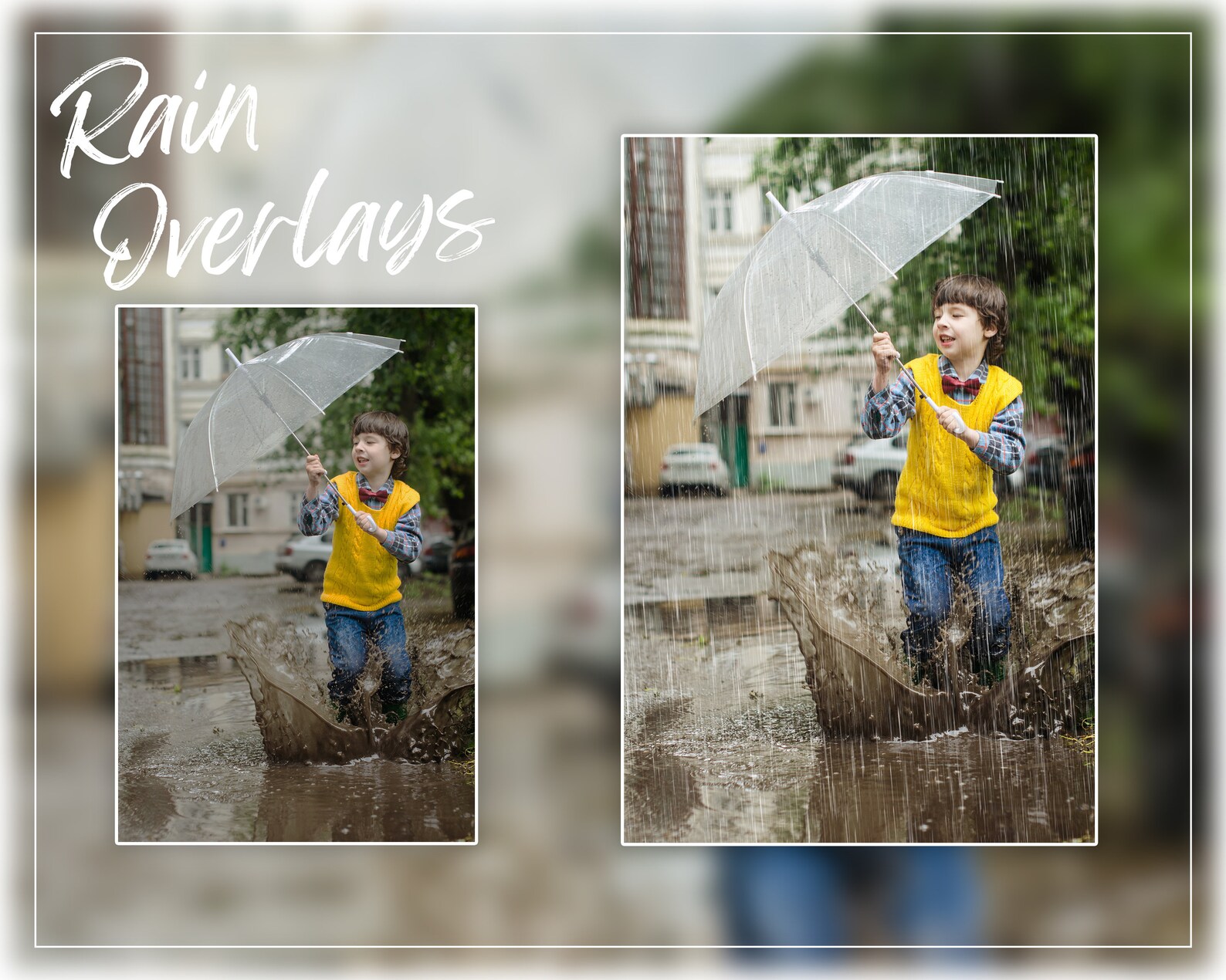 50 Rain Overlays Realistic Rain Rainfall Rain Photo - Etsy