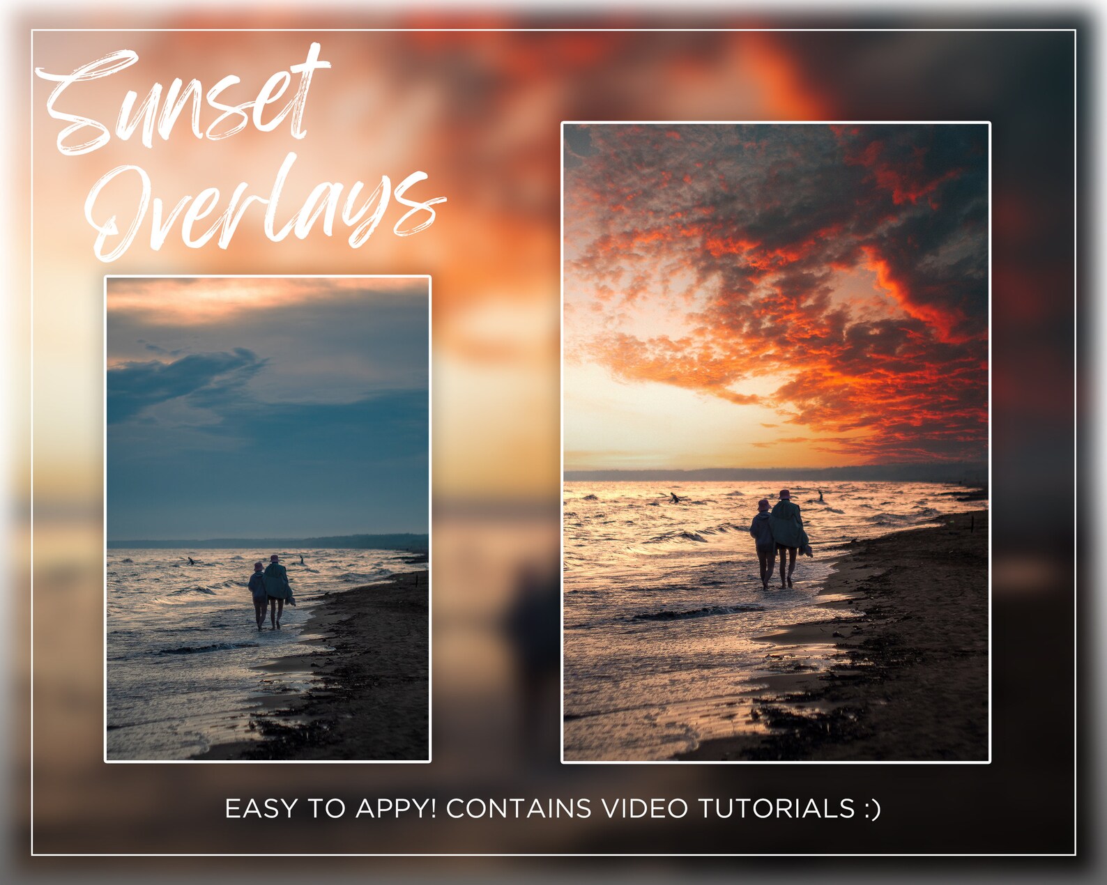 150 SUNSET SKY OVERLAYS Sky and Clouds Megapack Photo - Etsy