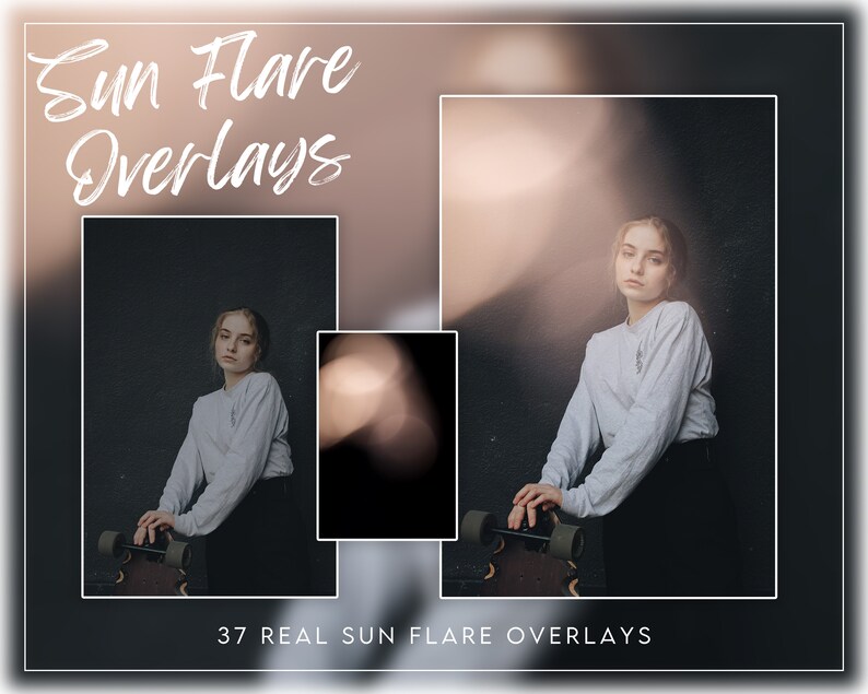 37 SUN FLARE Overlays Sunlight Overlays Photoshop Overlays - Etsy