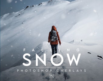 Falling Snow Overlays, Winter Overlays, Christmas Overlays, Photoshop ...