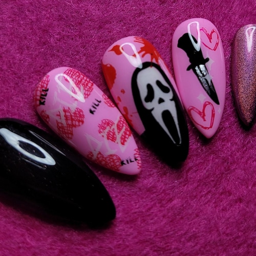 Chucky Press on Nails/halloween Nails/bride of Chucky/childs | Etsy