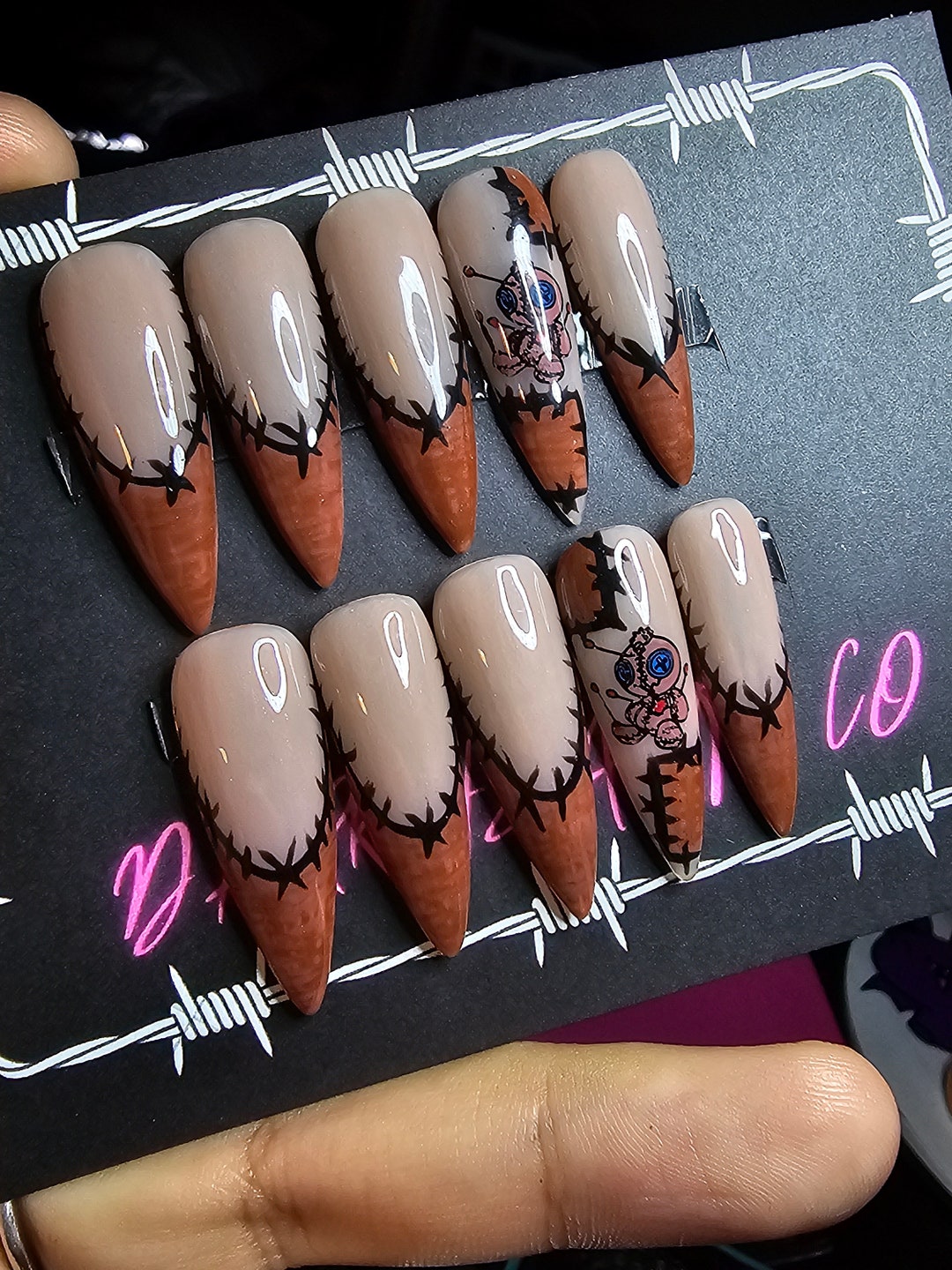 Voodoo Doll: Press on Nails - Etsy
