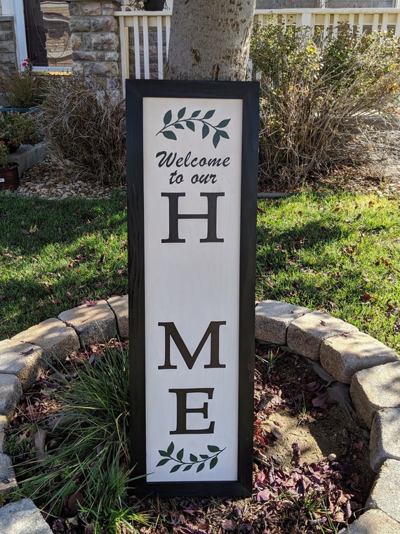 Vertical Home Sign Welcome Interchangeable Sign - Etsy